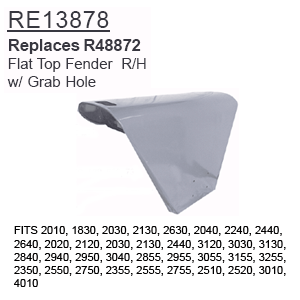 Flat Top Fender R/H | John Deere | RE13878